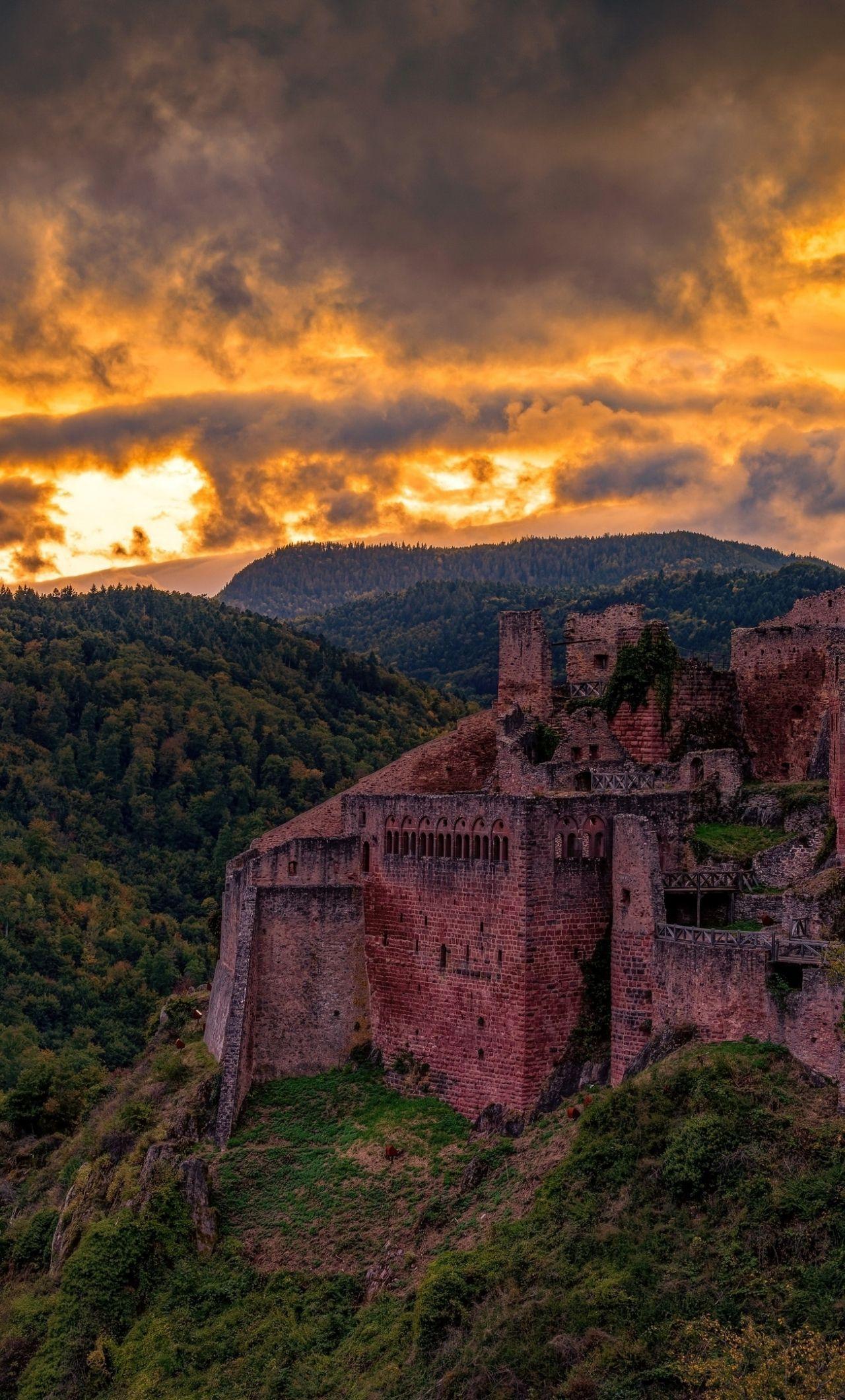 Castle Sunset Wallpapers - Top Free Castle Sunset Backgrounds ...