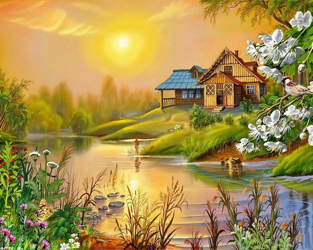 Spring Cottage Wallpapers - Top Free Spring Cottage Backgrounds ...