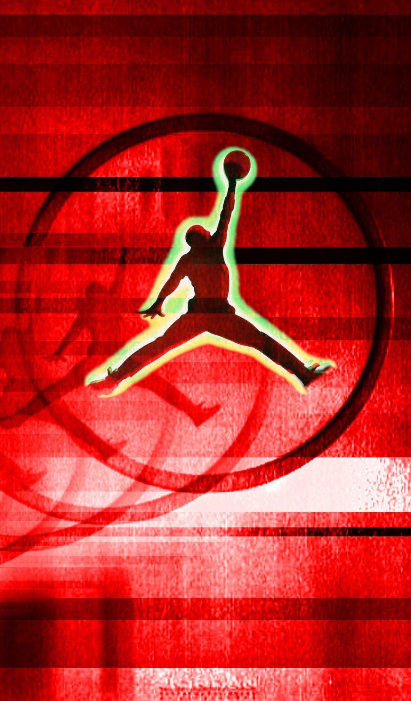 Red Jordan Logo Wallpaper
