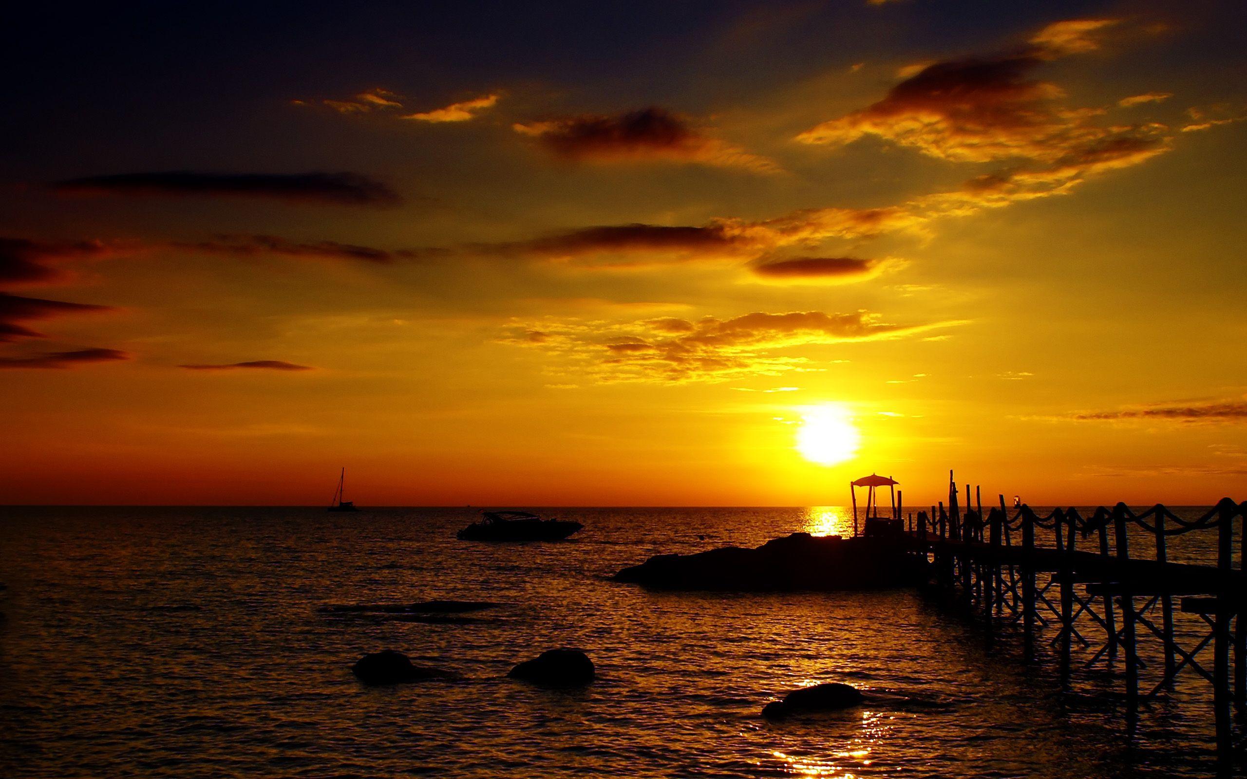 Golden Sunset Wallpapers - Top Free Golden Sunset Backgrounds ...