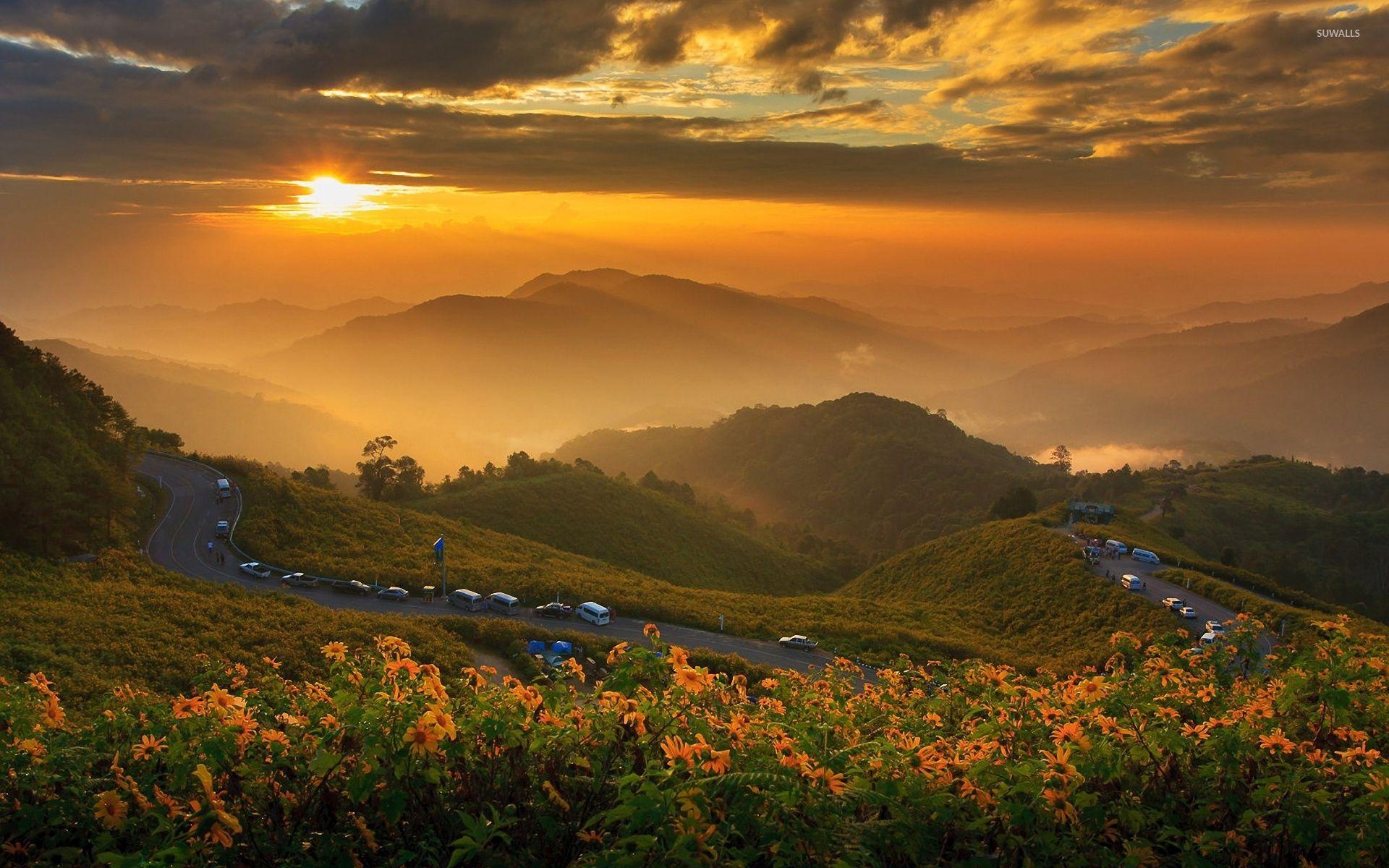 Golden Sunset Wallpapers - Top Free Golden Sunset Backgrounds ...
