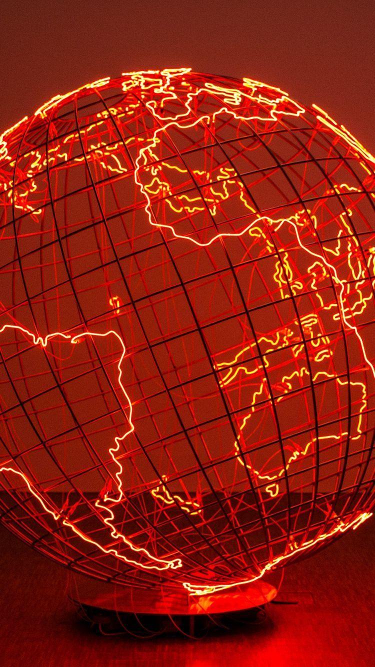 Red World Map Wallpapers - Top Free Red World Map Backgrounds ...