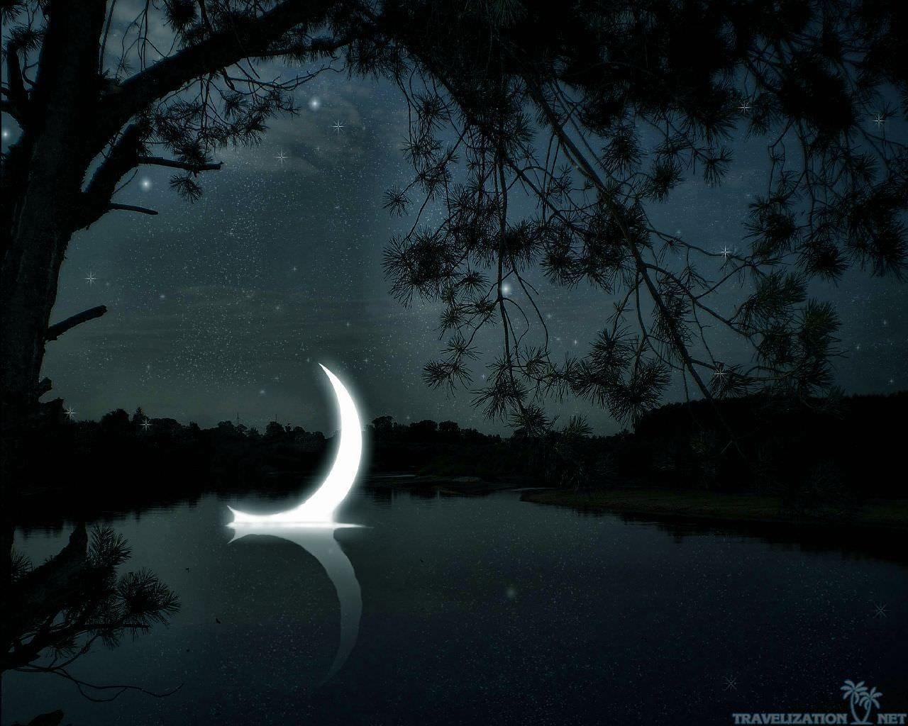 Crescent Moon and Star Wallpapers - Top Free Crescent Moon and Star ...