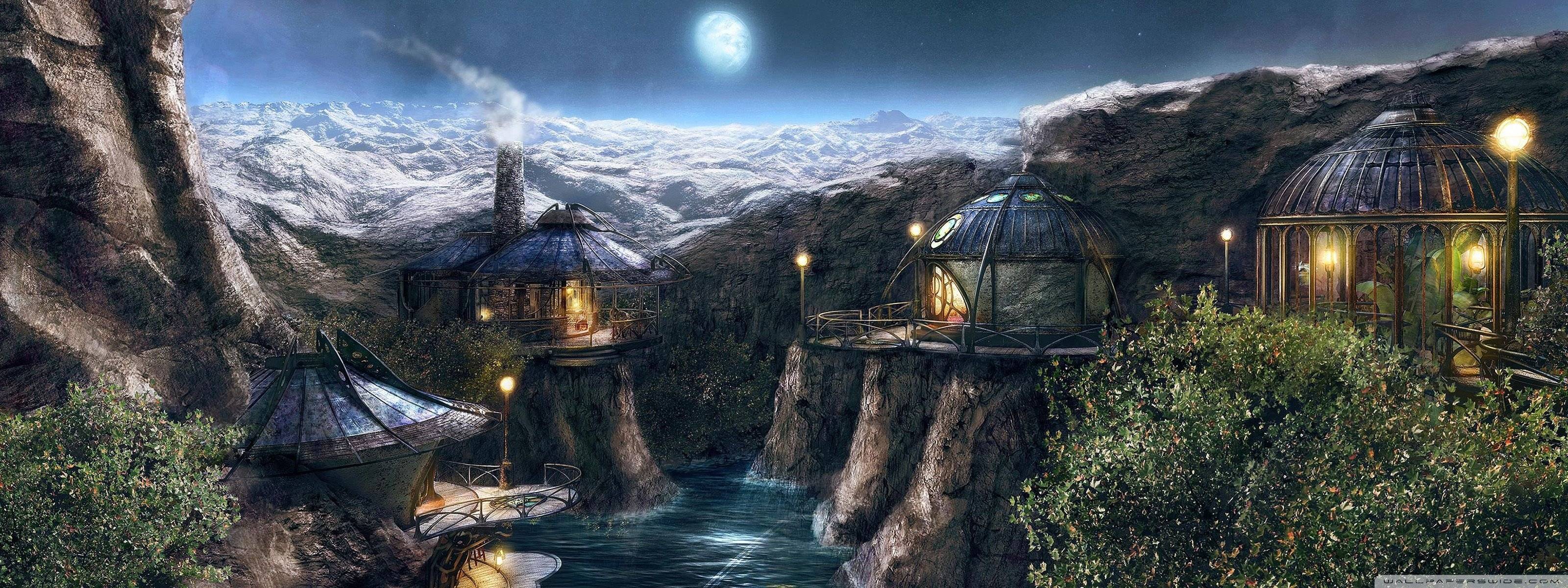 Dual Monitor City Wallpapers - Top Free Dual Monitor City Backgrounds ...