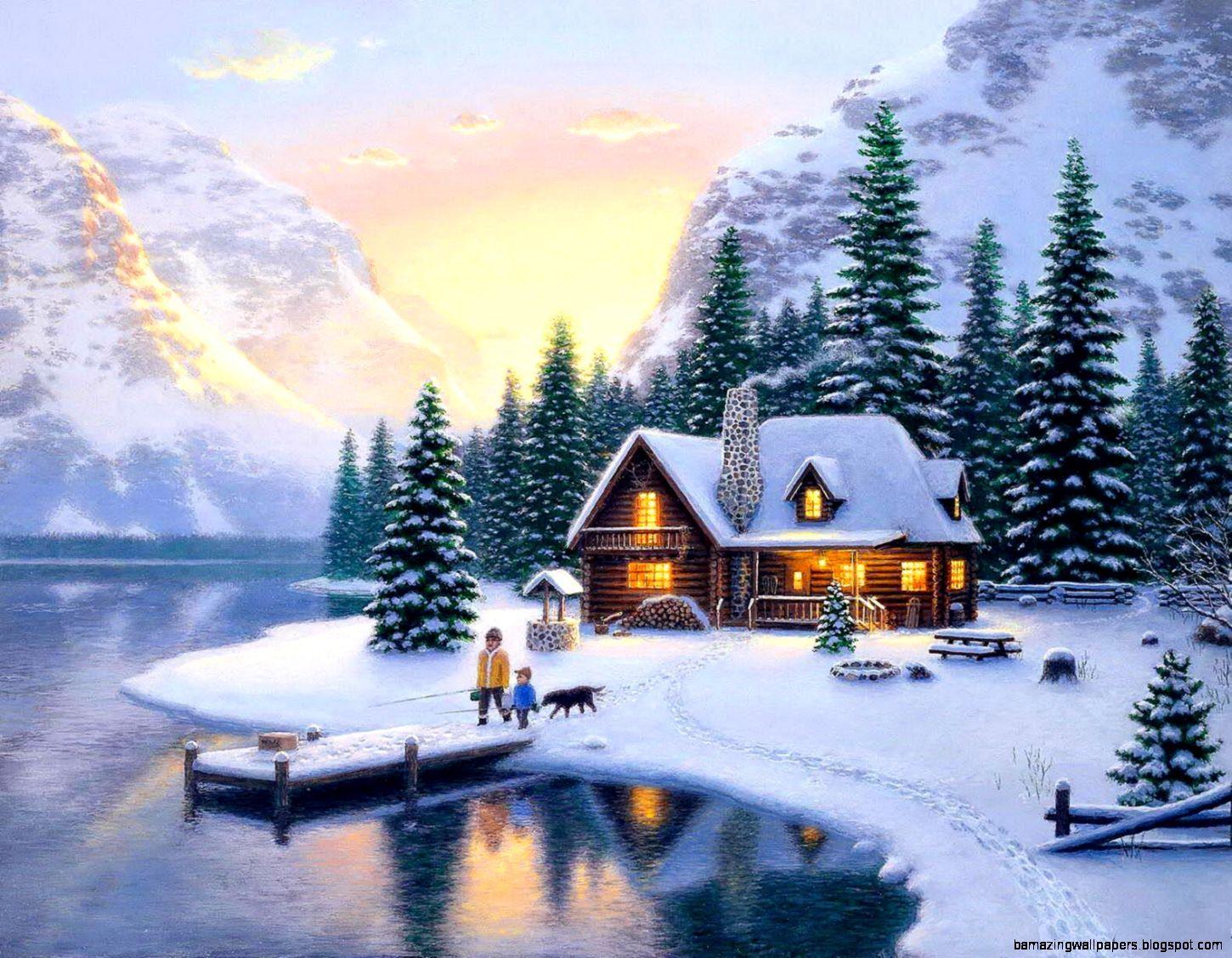 Cozy Winter Cabin Wallpapers - Top Free Cozy Winter Cabin Backgrounds ...