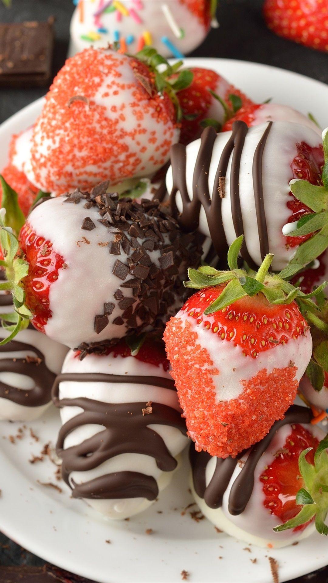 Chocolate Strawberry Wallpapers - Top Free Chocolate Strawberry ...