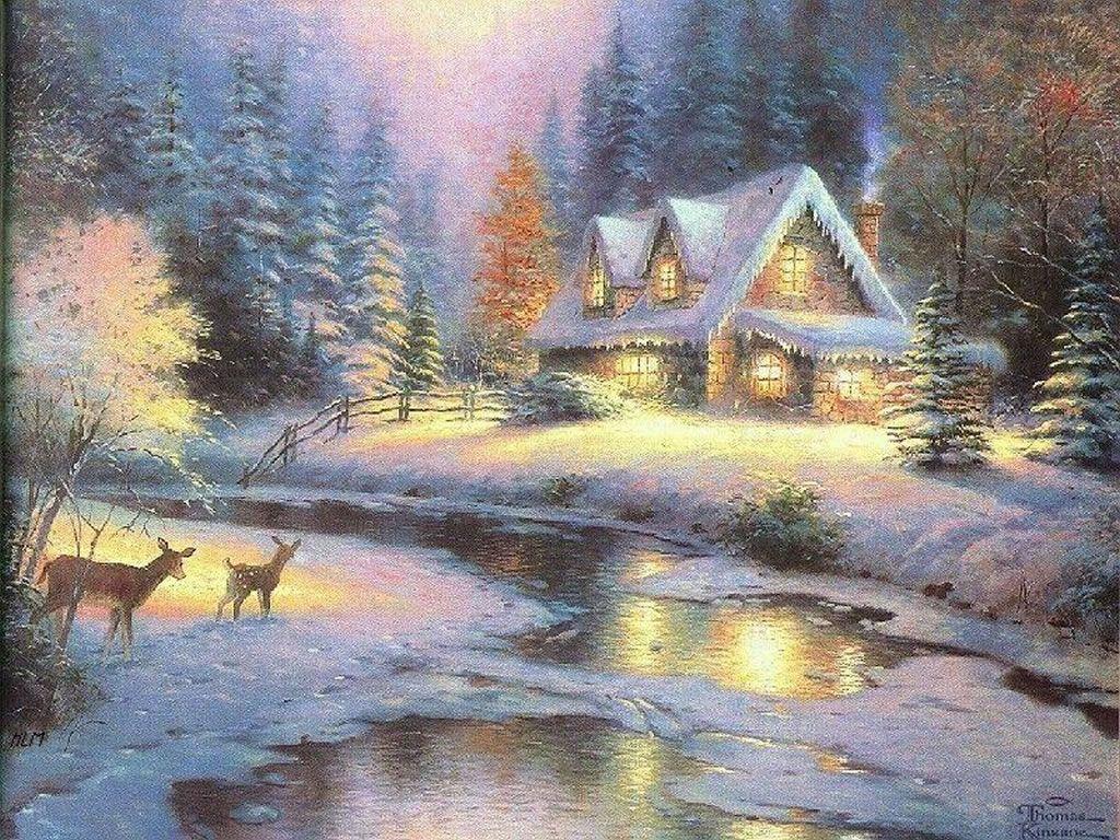 Christmas Winter Scenes Wallpapers - Top Free Christmas Winter Scenes ...