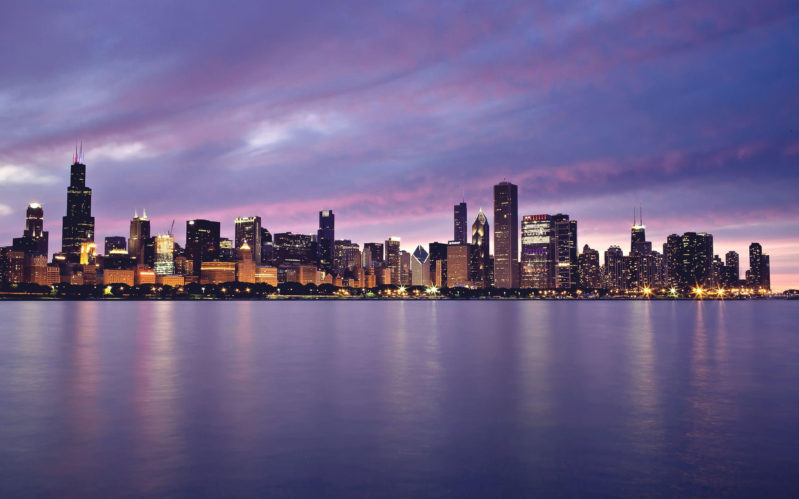 Chicago Lights Wallpapers - Top Free Chicago Lights Backgrounds ...