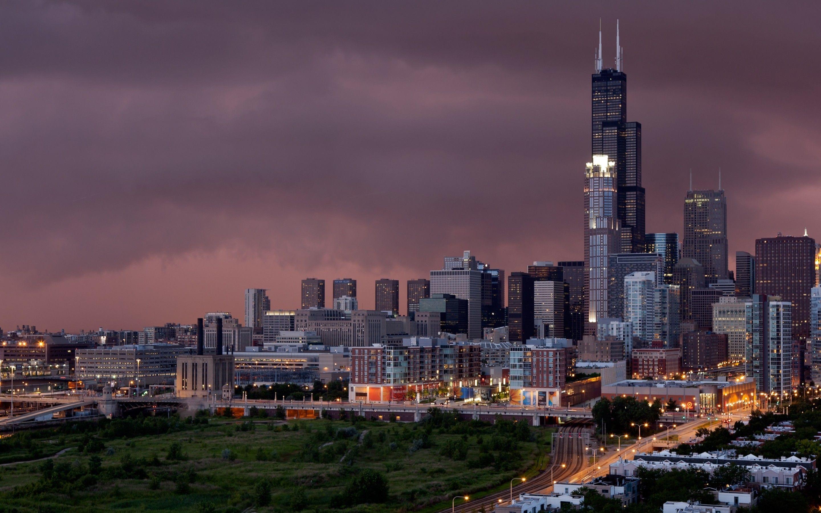 Chicago Lights Wallpapers - Top Free Chicago Lights Backgrounds ...