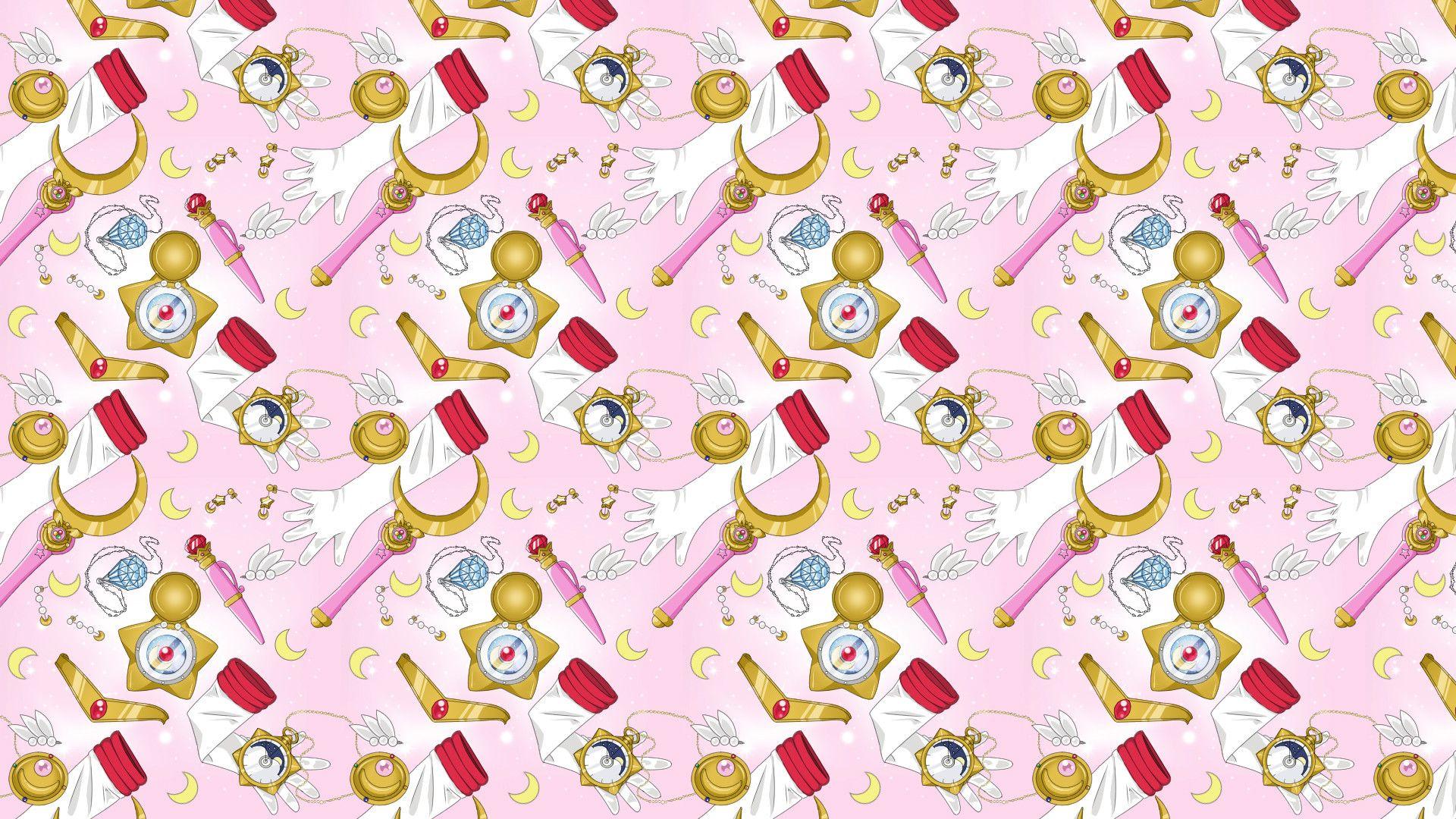 Sailor Moon Pattern Wallpapers Top Free Sailor Moon Pattern Backgrounds Wallpaperaccess