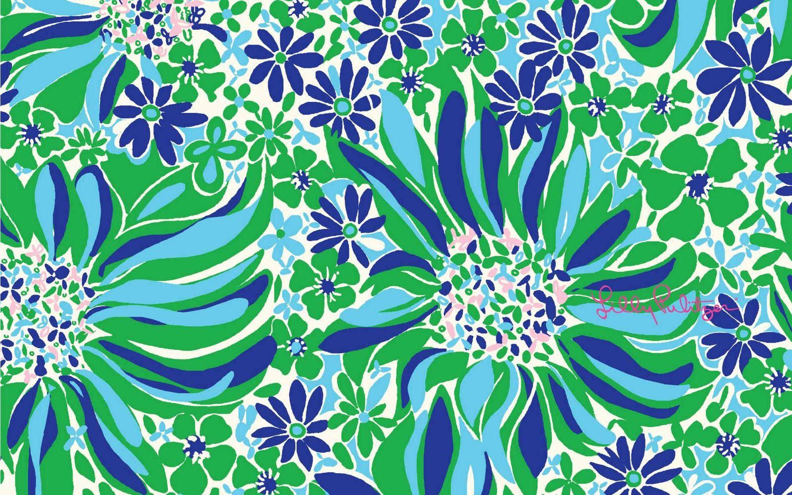 Lilly Pulitzer Inspired Wallpaper