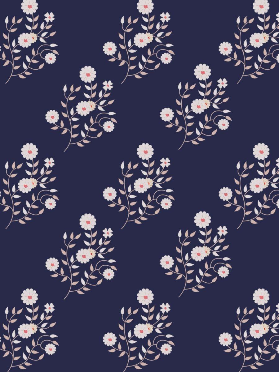 Dark Blue Floral Wallpapers - Top Free Dark Blue Floral Backgrounds ...