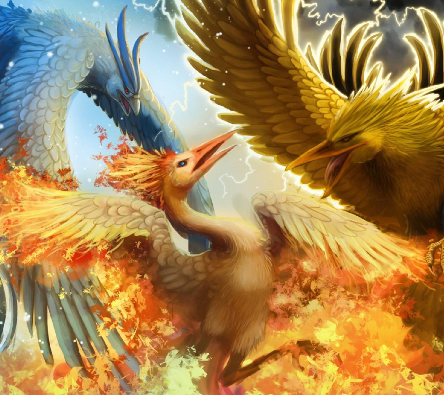 Pokemon Legendary Birds Wallpapers - Top Free Pokemon Legendary Birds ...