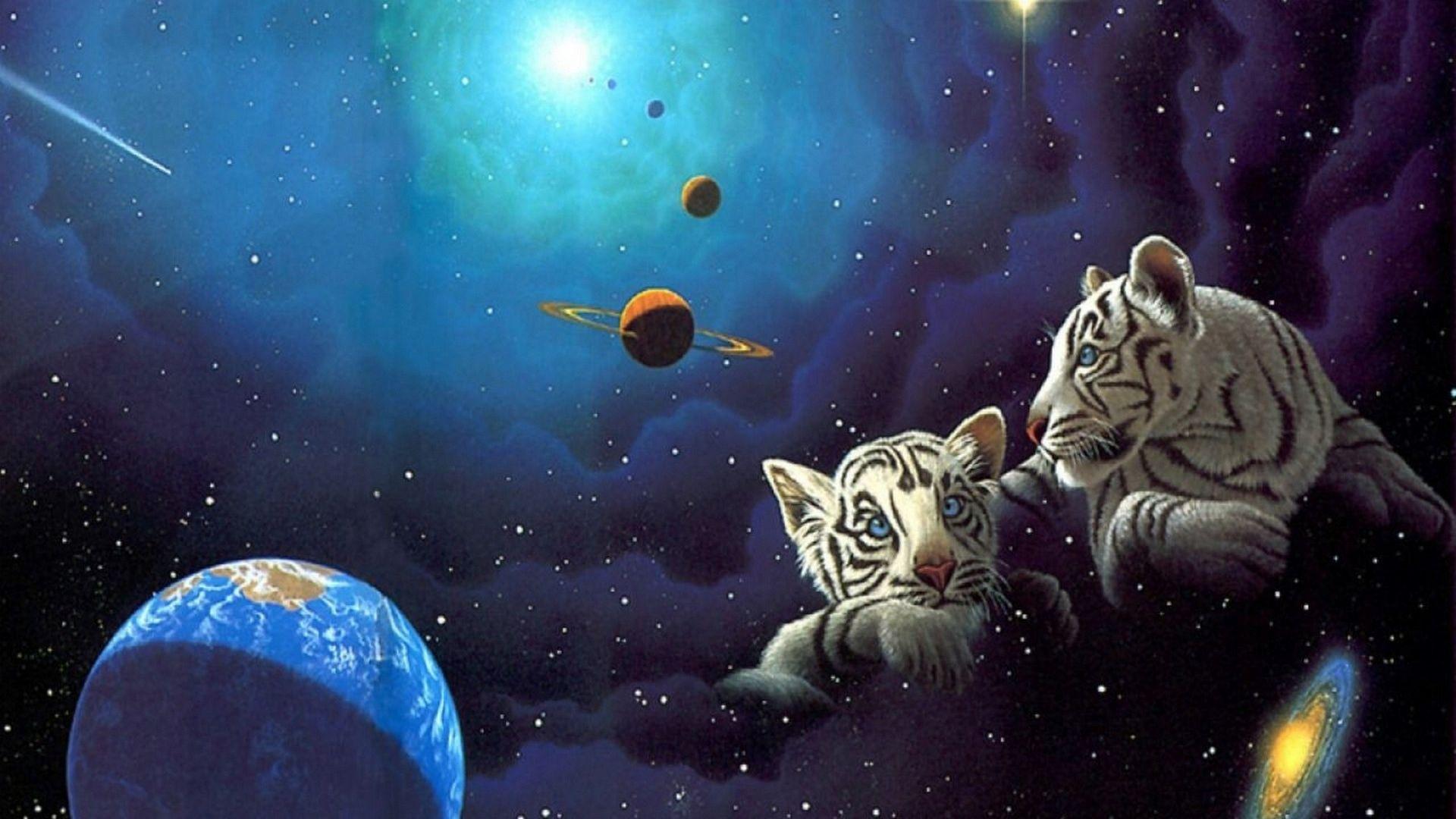 Space Tiger Wallpapers - Top Free Space Tiger Backgrounds - WallpaperAccess