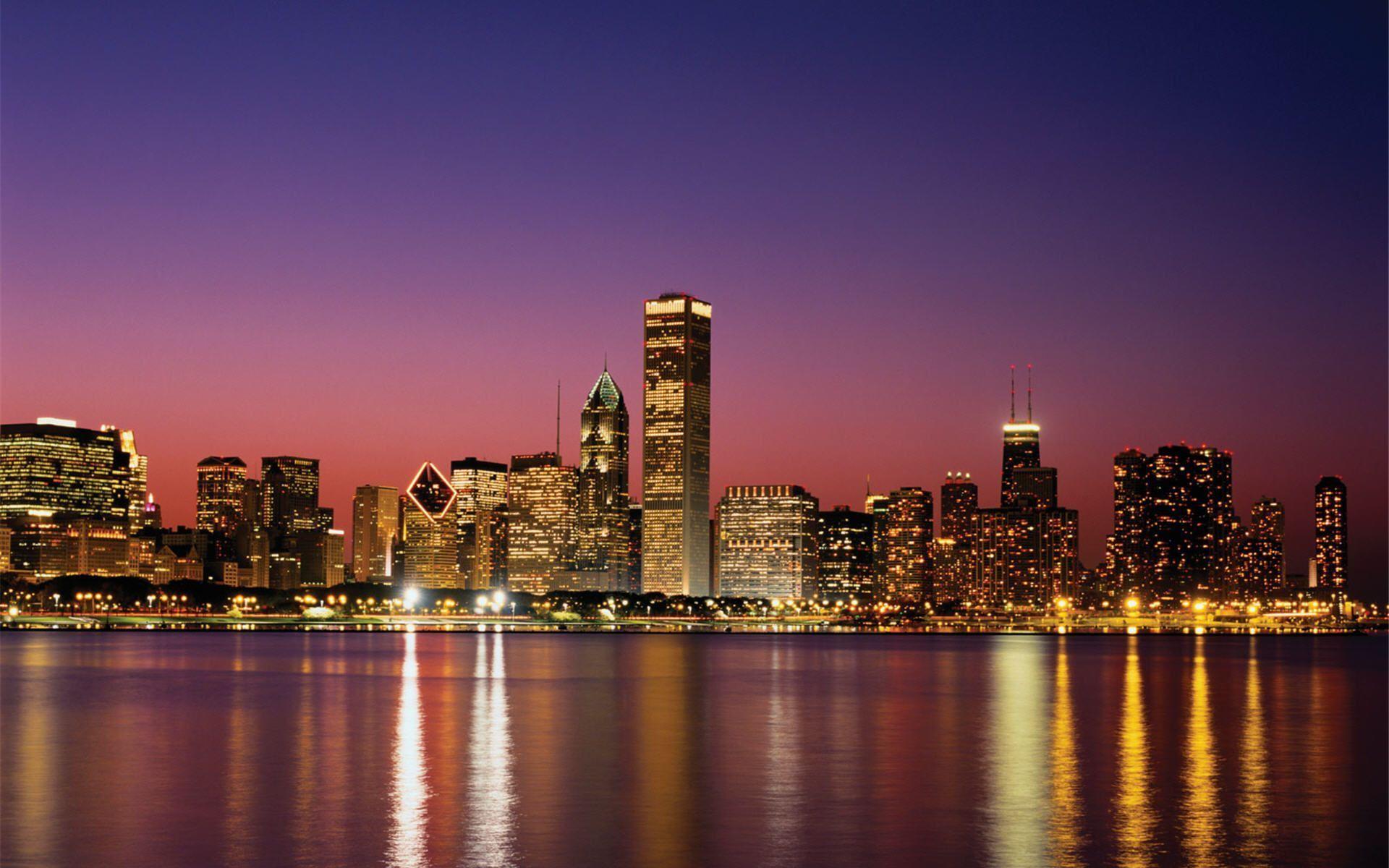 Chicago Night Wallpapers - Top Free Chicago Night Backgrounds ...