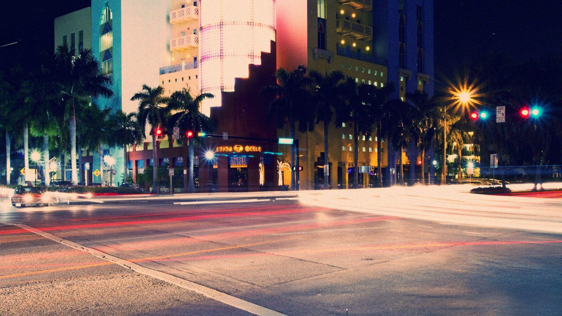 Miami Night Wallpapers - Top Free Miami Night Backgrounds - WallpaperAccess