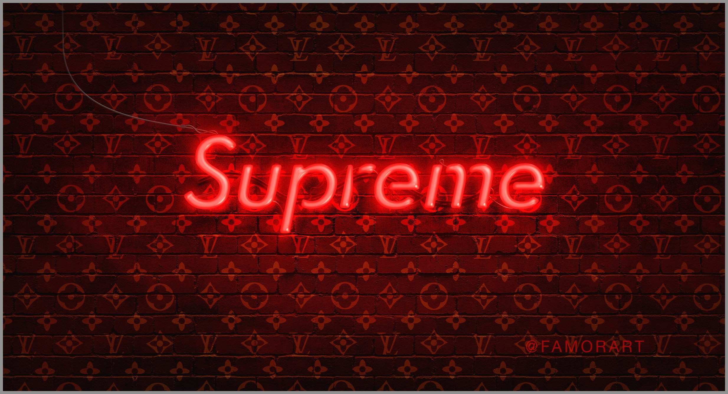 Black and Red Supreme Computer Wallpapers - Top Free Black and Red ...