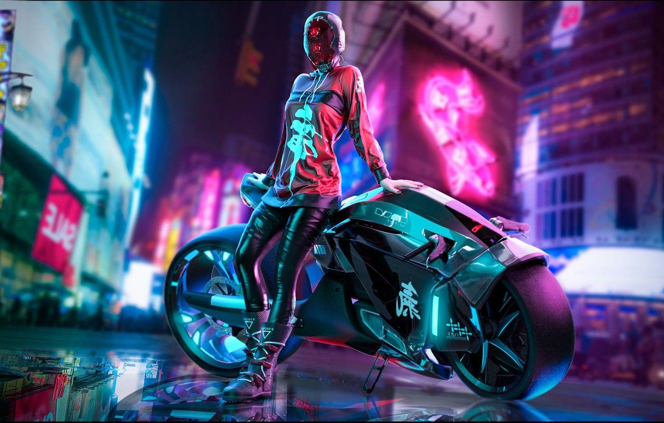 Neon Motorcycle Wallpapers - Top Free Neon Motorcycle Backgrounds ...