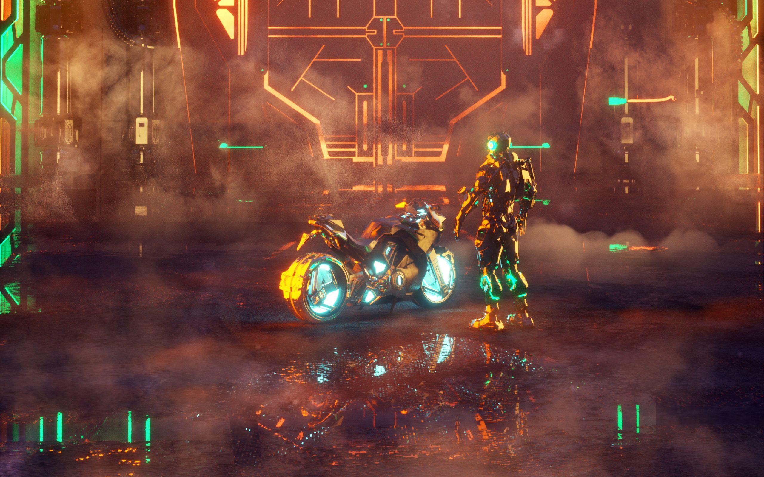 Neon Motorcycle Wallpapers - Top Free Neon Motorcycle Backgrounds ...