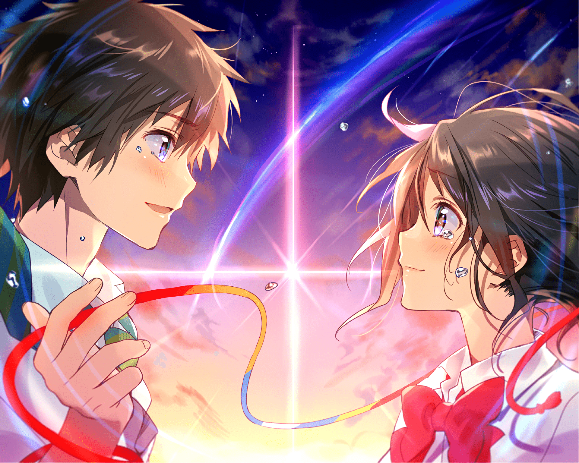 Taki and Mitsuha Wallpapers - Top Free Taki and Mitsuha Backgrounds ...