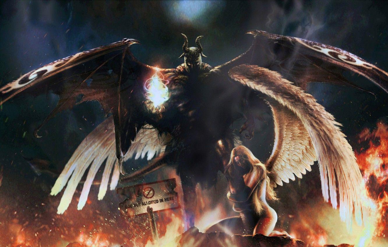 Angel and Demon Desktop Wallpapers - Top Free Angel and Demon Desktop Backgrounds - WallpaperAccess