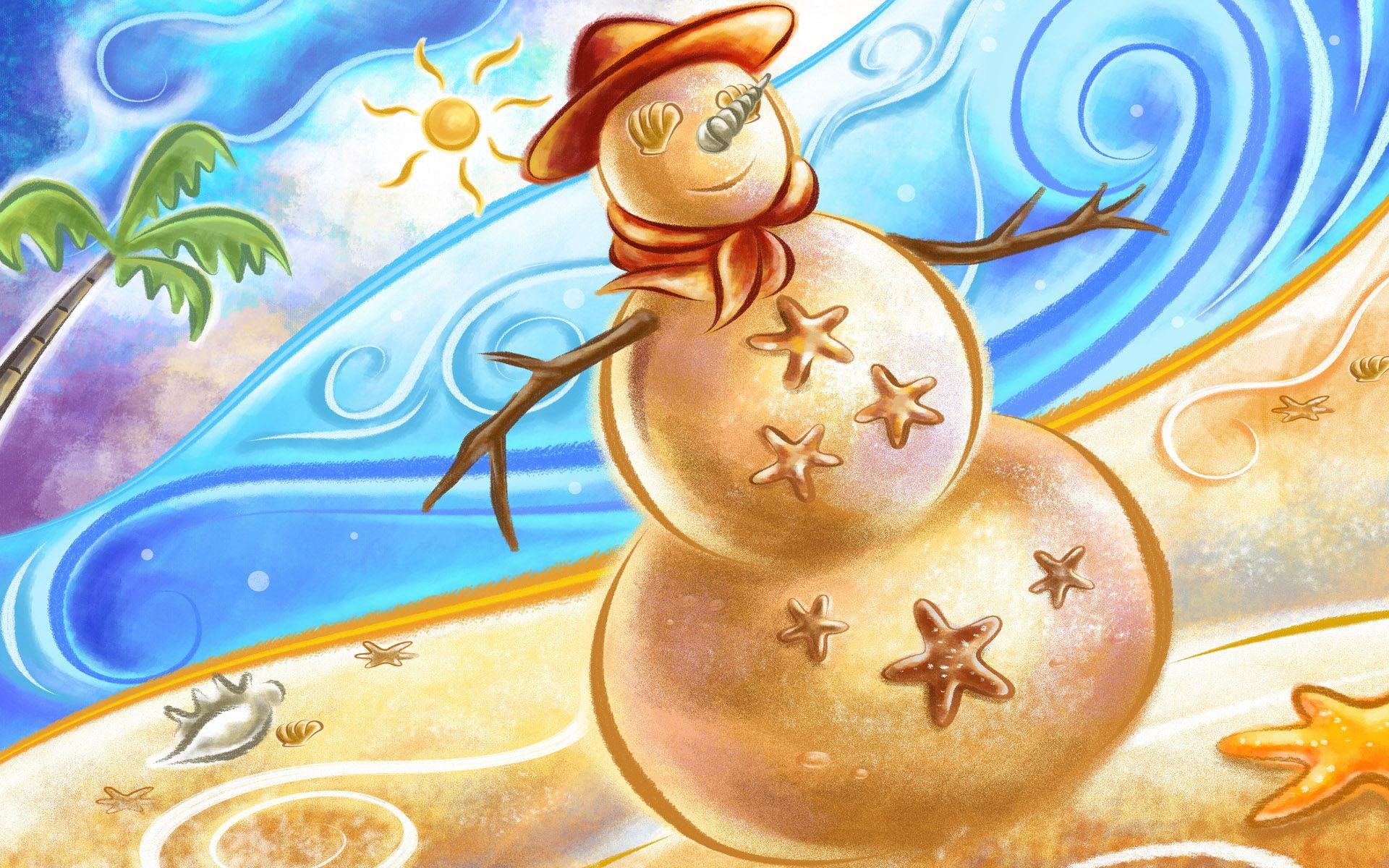 Beach Cartoon Wallpapers - Top Free Beach Cartoon Backgrounds ...