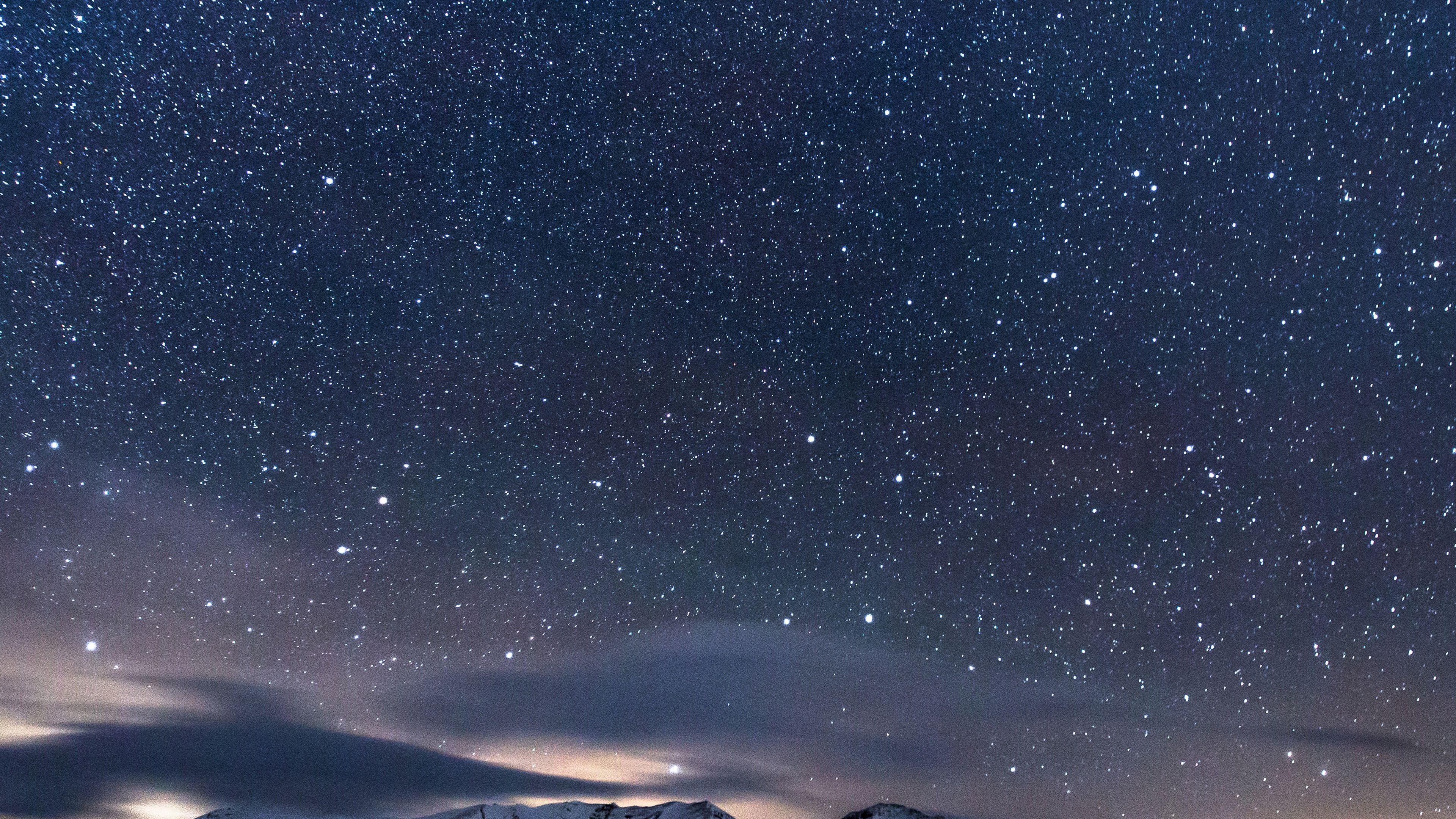 Snow Night Sky Wallpapers - Top Free Snow Night Sky Backgrounds ...