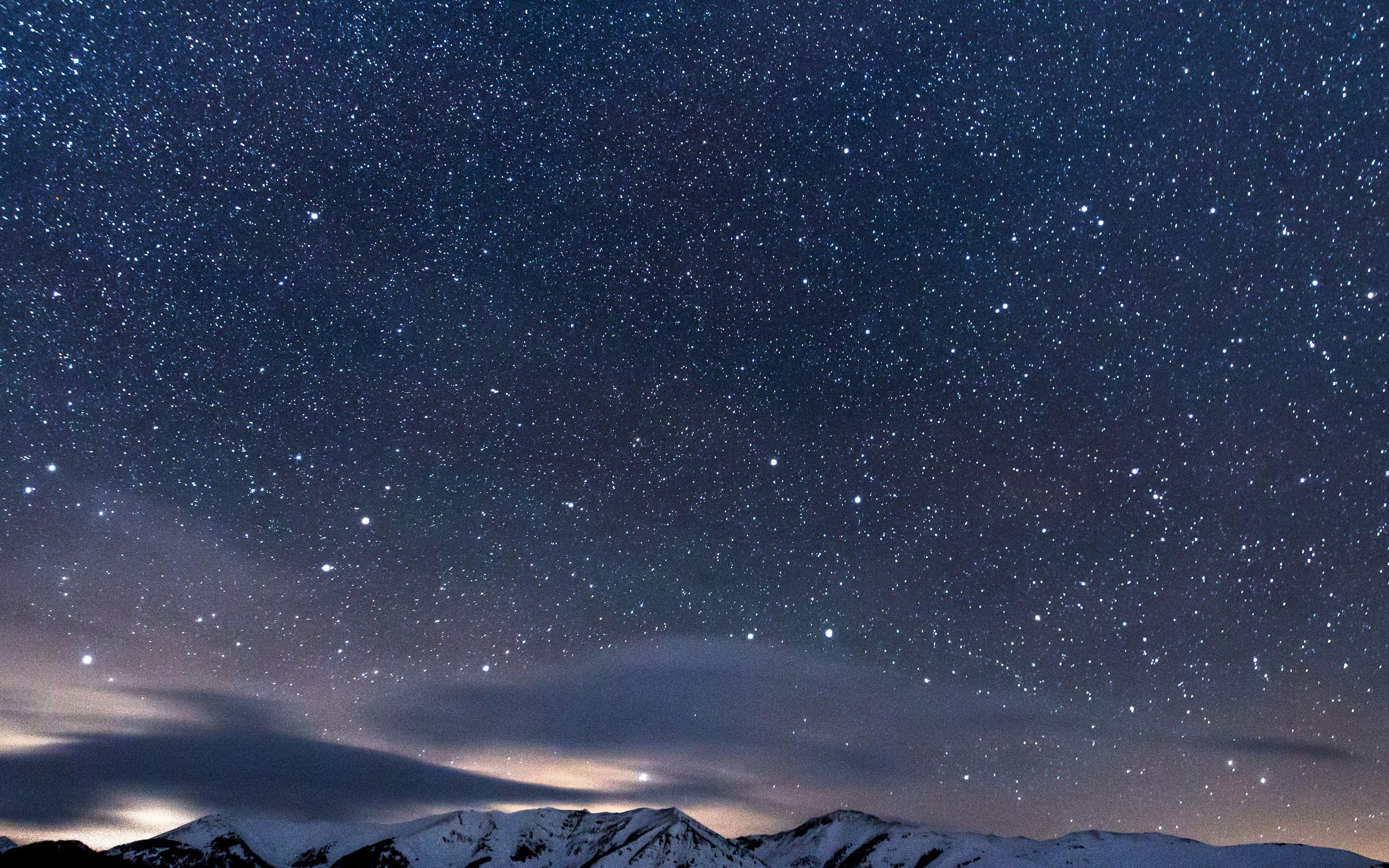 Snow Night Sky Wallpapers - Top Free Snow Night Sky Backgrounds ...