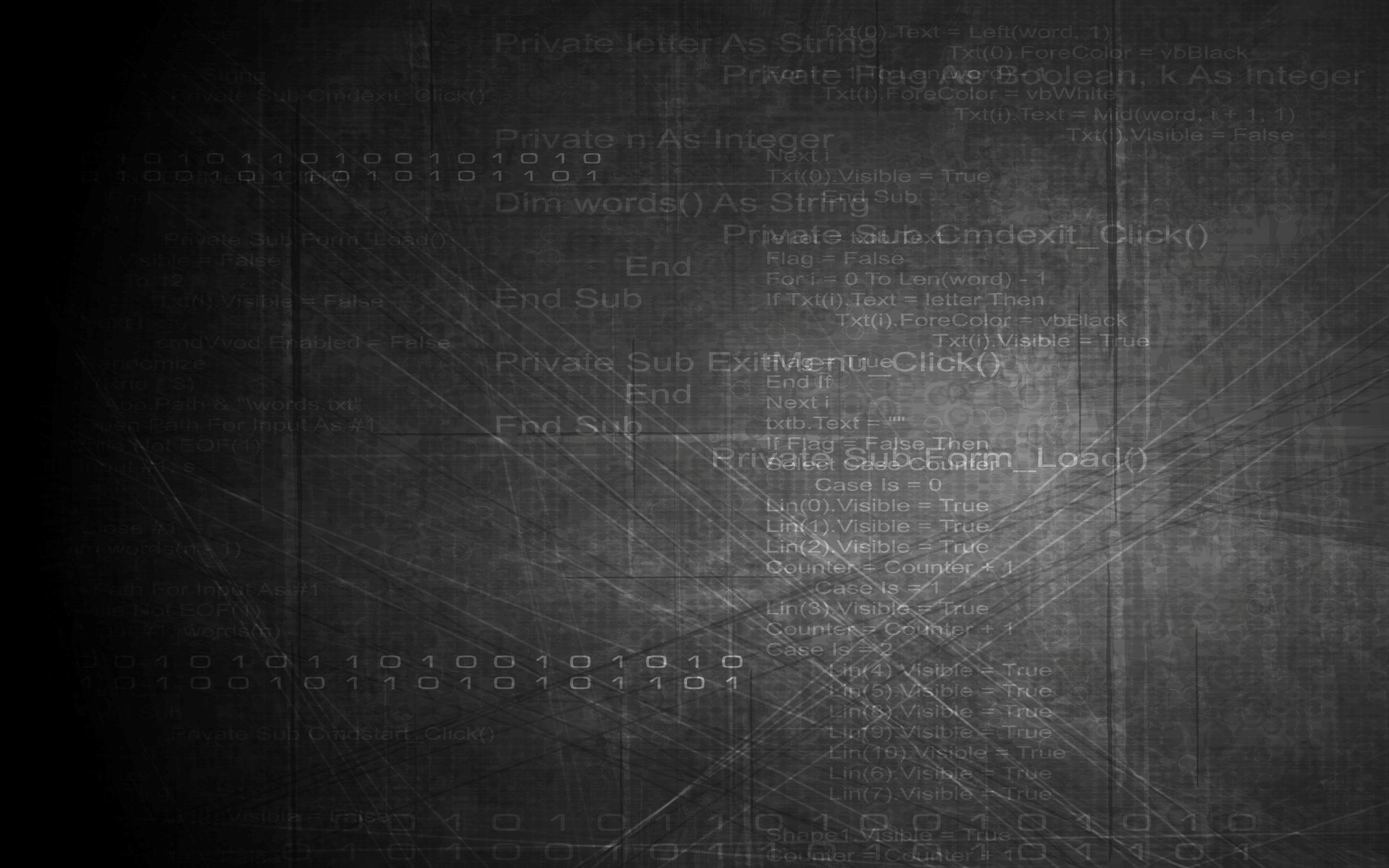 Black Code Wallpapers - Top Free Black Code Backgrounds - WallpaperAccess