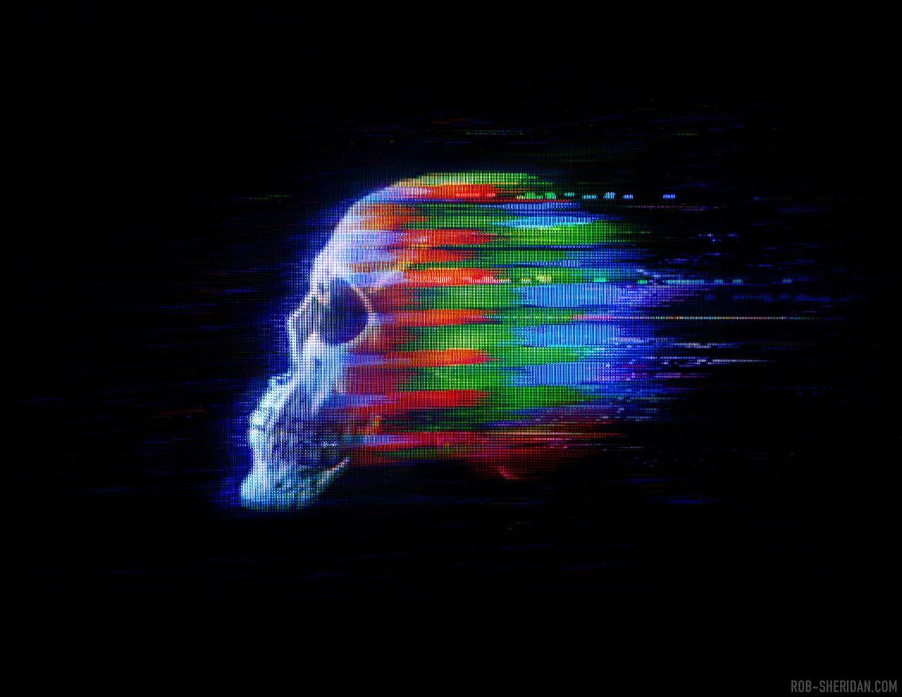 Glitch Skull Wallpapers - Top Free Glitch Skull Backgrounds ...