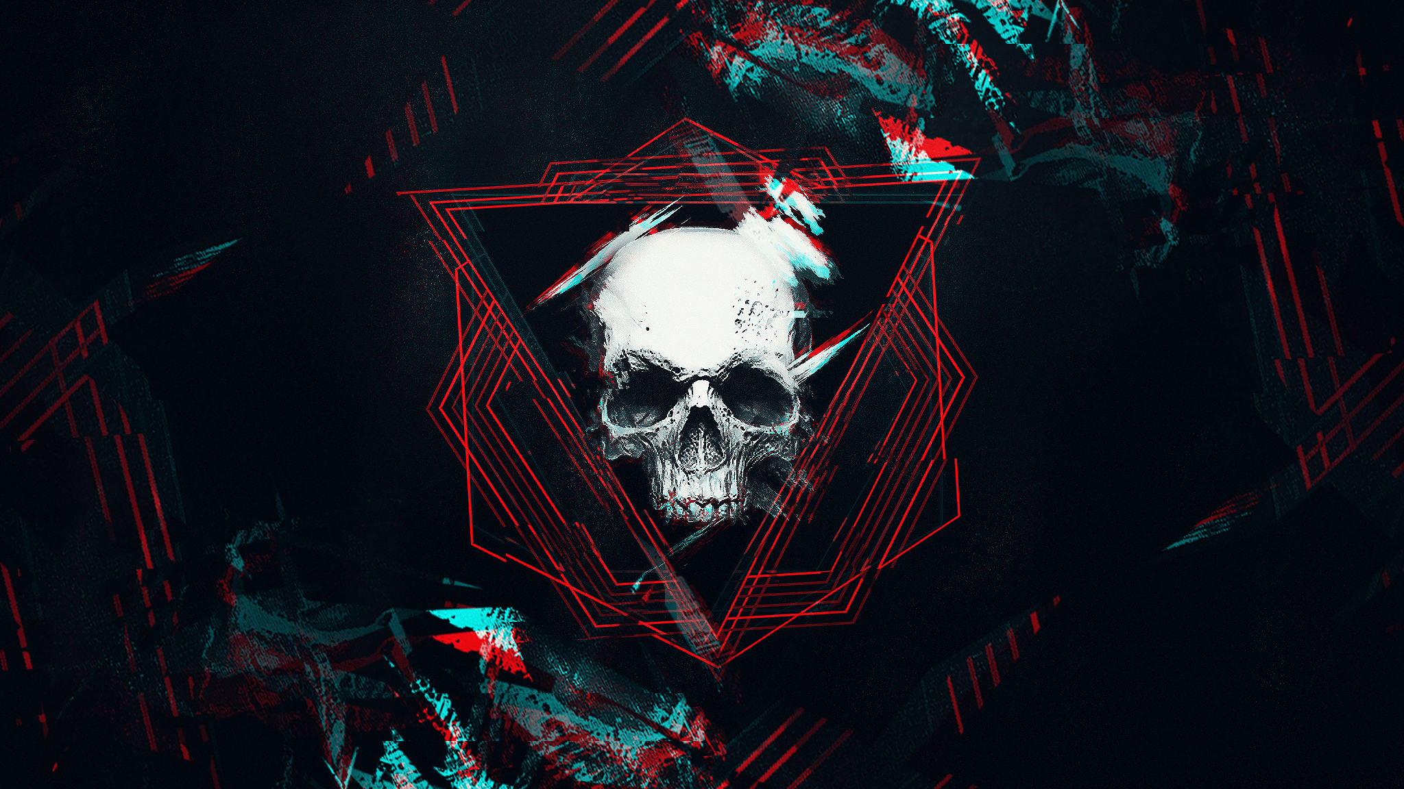 Glitch Skull Wallpapers - Top Free Glitch Skull Backgrounds ...