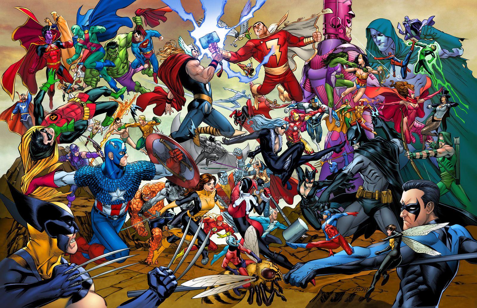 Marvel vs DC Universe Wallpapers - Top Free Marvel vs DC Universe ...