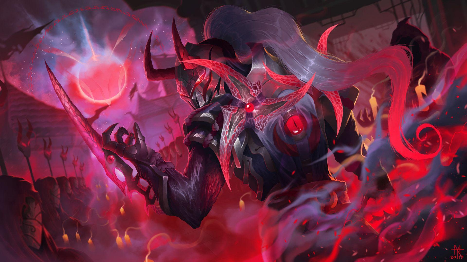 Blood Moon Aatrox Wallpapers - Top Free Blood Moon Aatrox Backgrounds ...