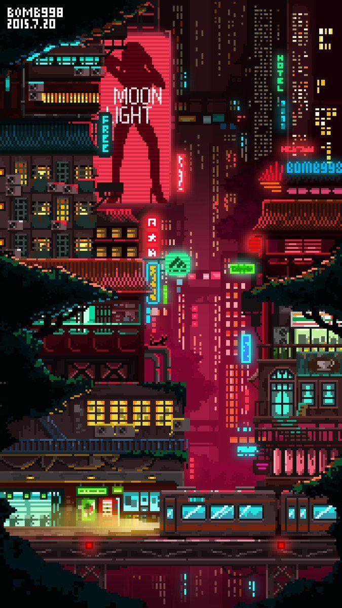 Cyberpunk Pixel Wallpapers - Top Free Cyberpunk Pixel Backgrounds ...