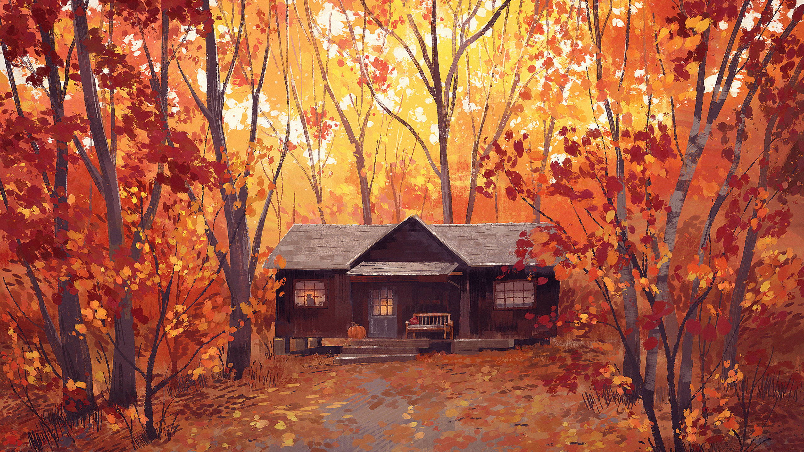 Autumn Cabin Wallpapers - Top Free Autumn Cabin Backgrounds ...