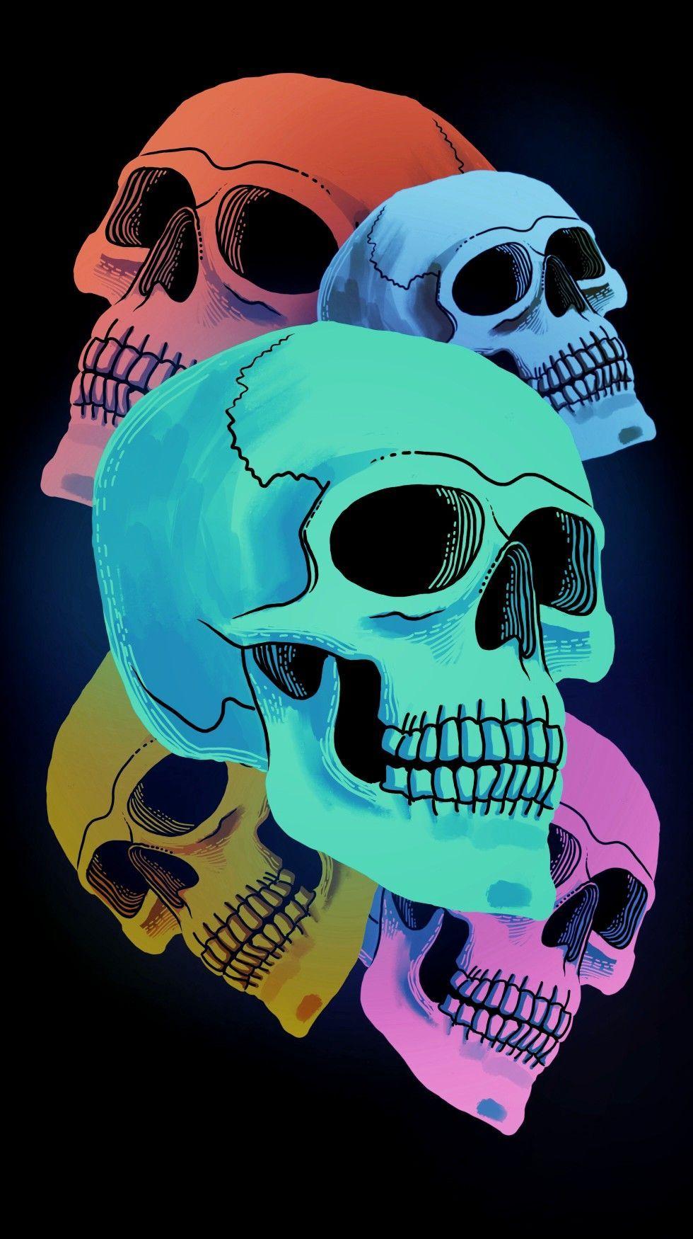 Cool Skull iPhone Wallpapers - Top Free Cool Skull iPhone Backgrounds ...