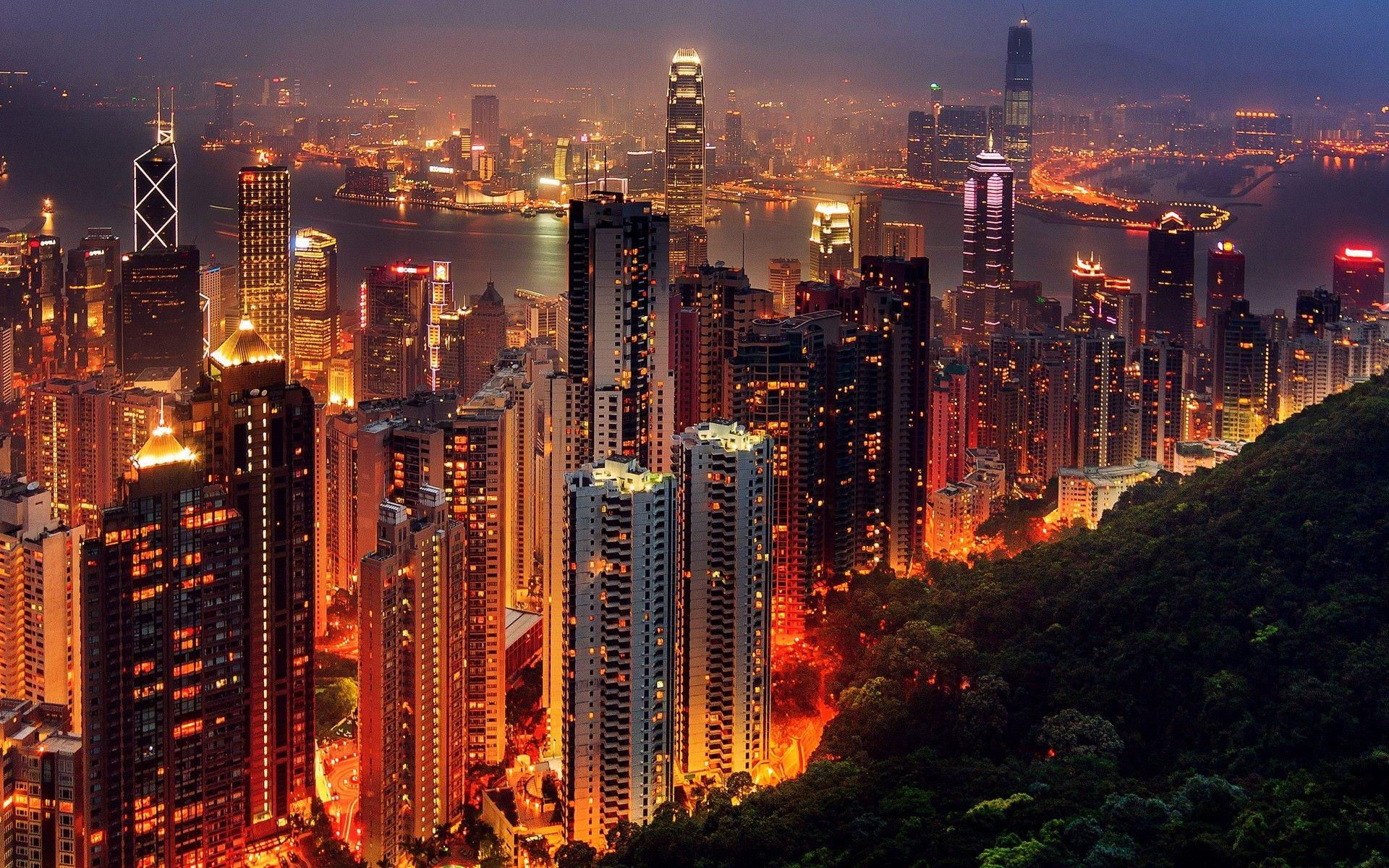Hong Kong Night Wallpapers - Top Free Hong Kong Night Backgrounds - WallpaperAccess