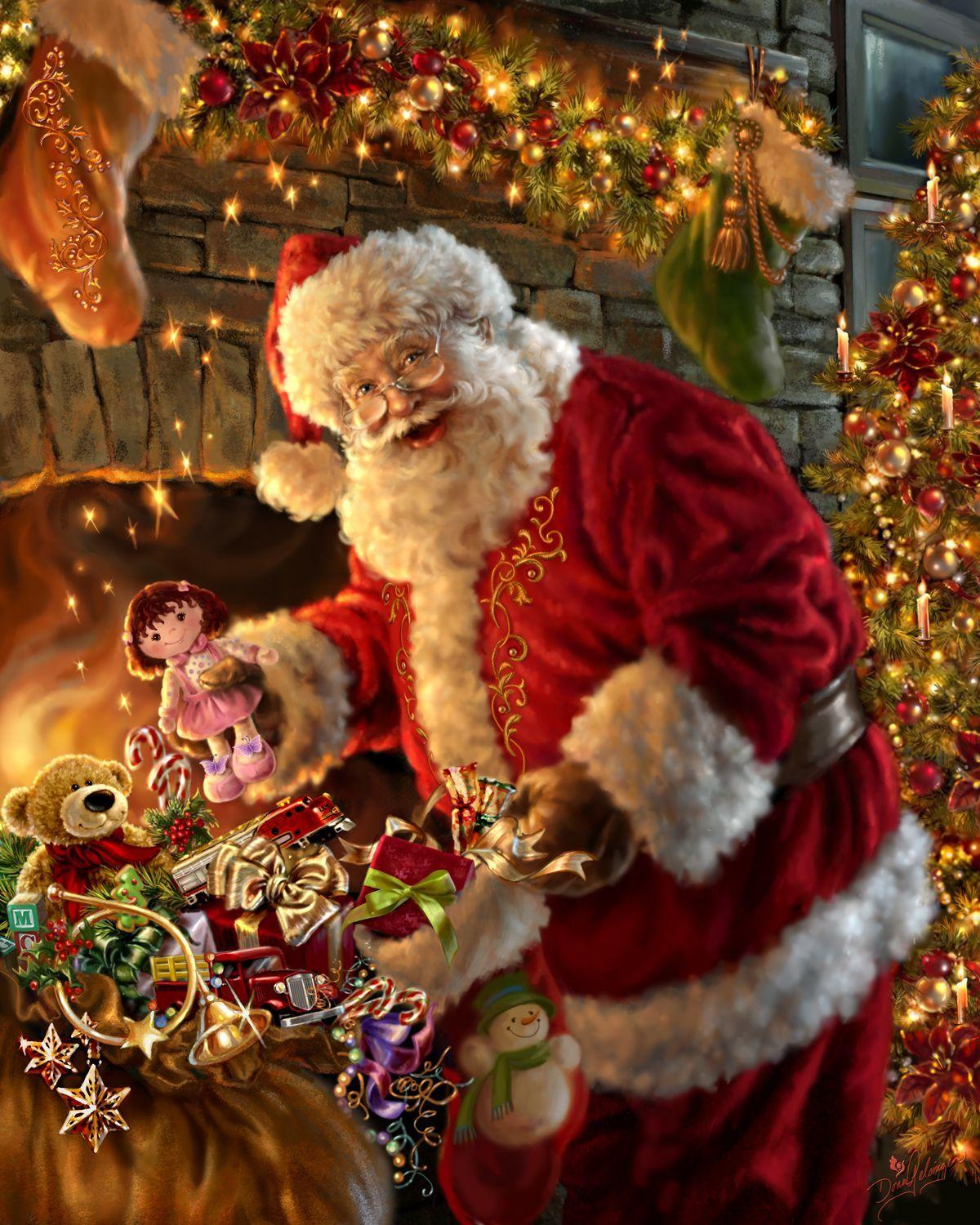Classic Santa Wallpapers - Top Free Classic Santa Backgrounds ...