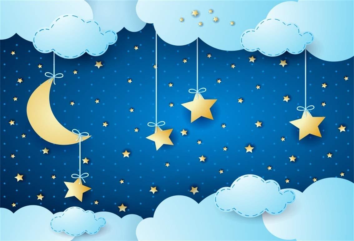 Baby Moon And Stars Wallpaper