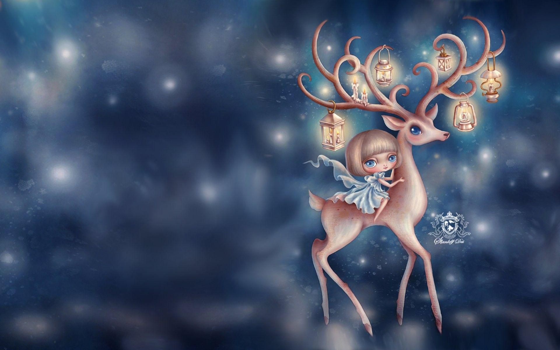 Cartoon Deer Wallpapers - Top Free Cartoon Deer Backgrounds ...