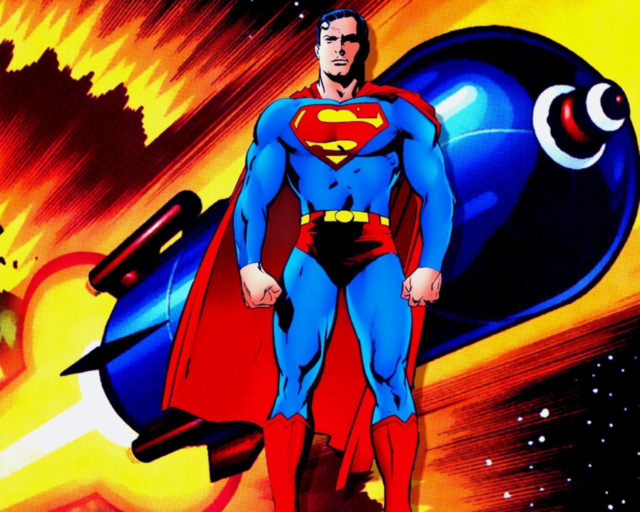 Superman Cartoon Wallpapers - Top Free Superman Cartoon Backgrounds ...