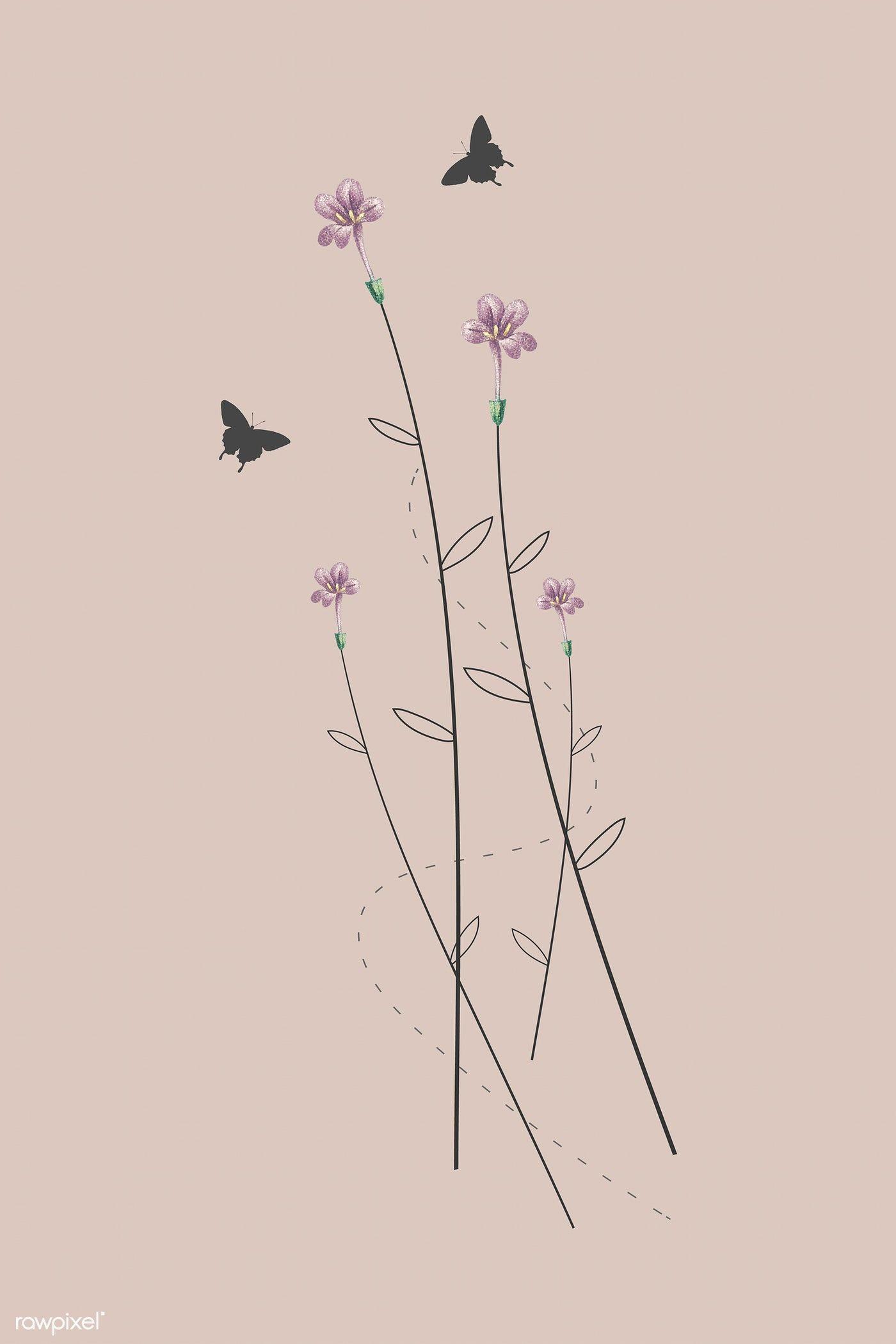 Minimal Floral Wallpapers - Top Free Minimal Floral Backgrounds ...