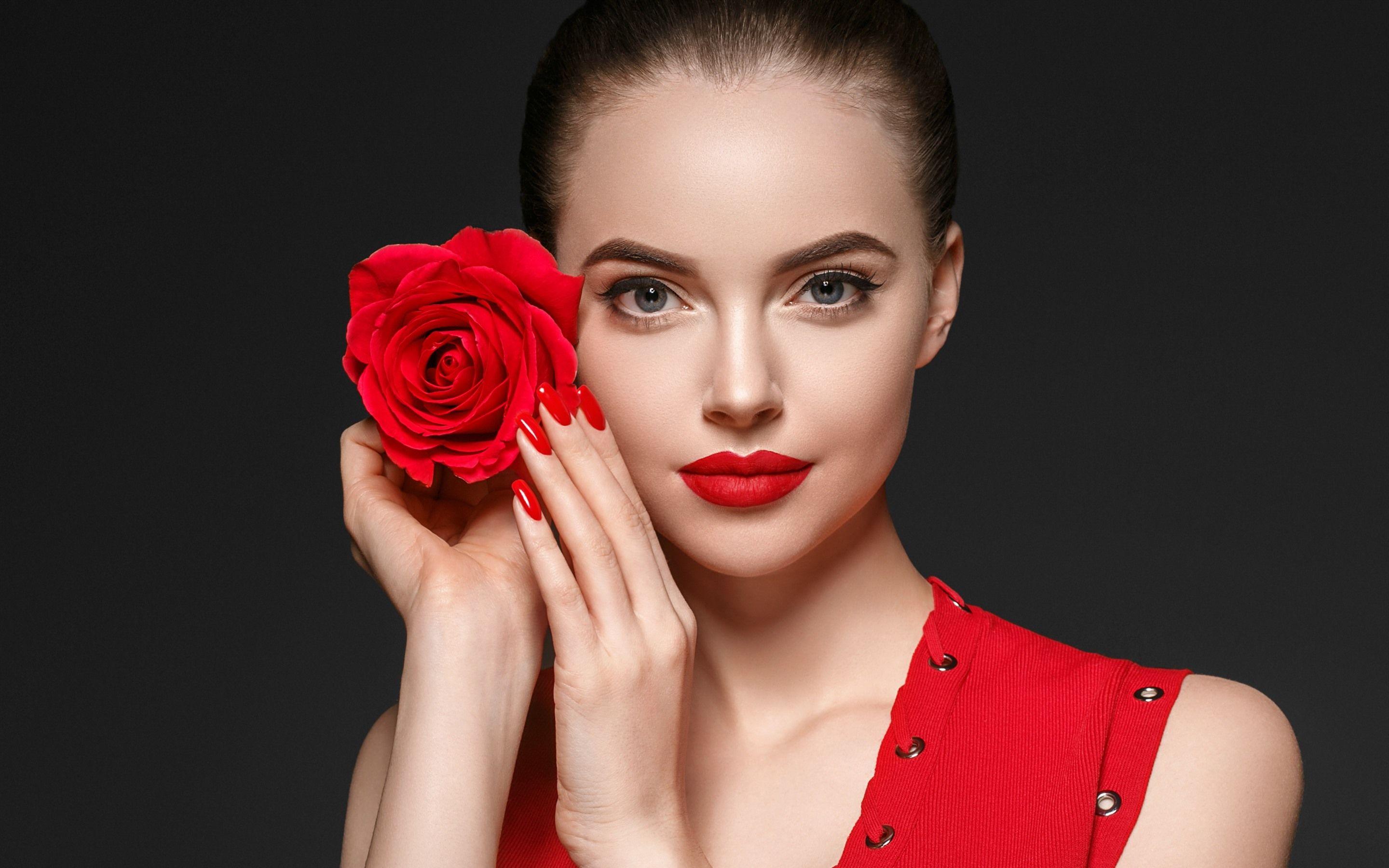 Red Makeup Wallpapers - Top Free Red Makeup Backgrounds - WallpaperAccess