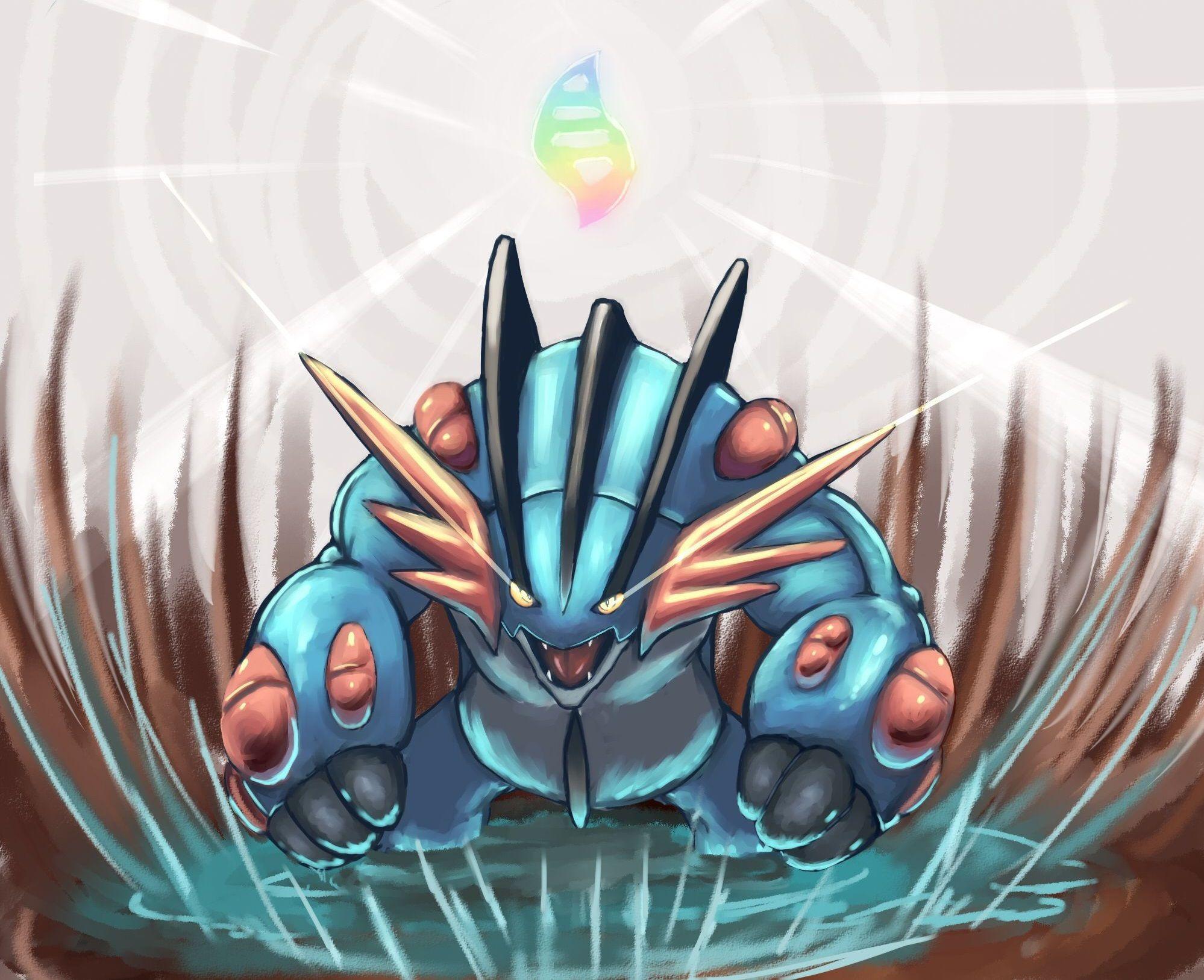 Mega Swampert Wallpapers - Top Free Mega Swampert Backgrounds - WallpaperAccess