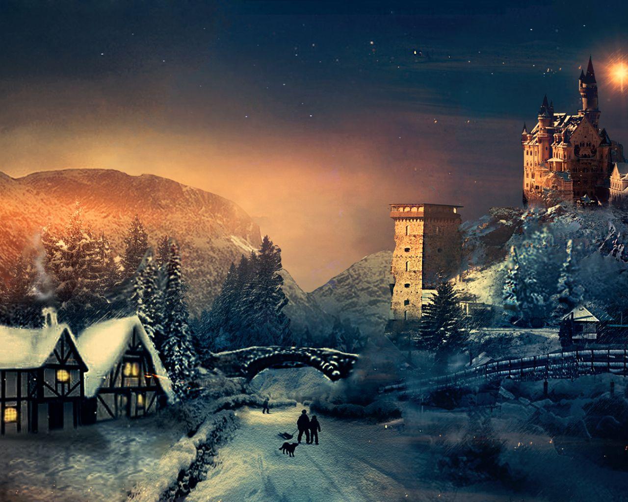 Christmas Winter Wonderland Wallpapers - Top Free Christmas Winter ...