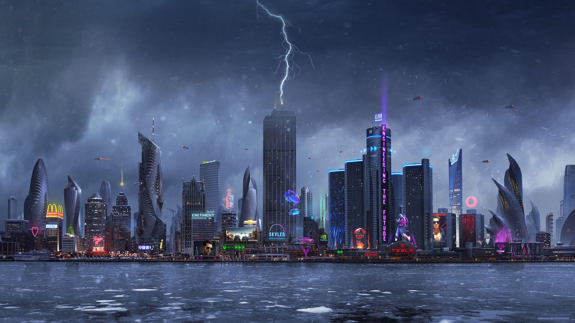 Lightning City Wallpapers - Top Free Lightning City Backgrounds ...