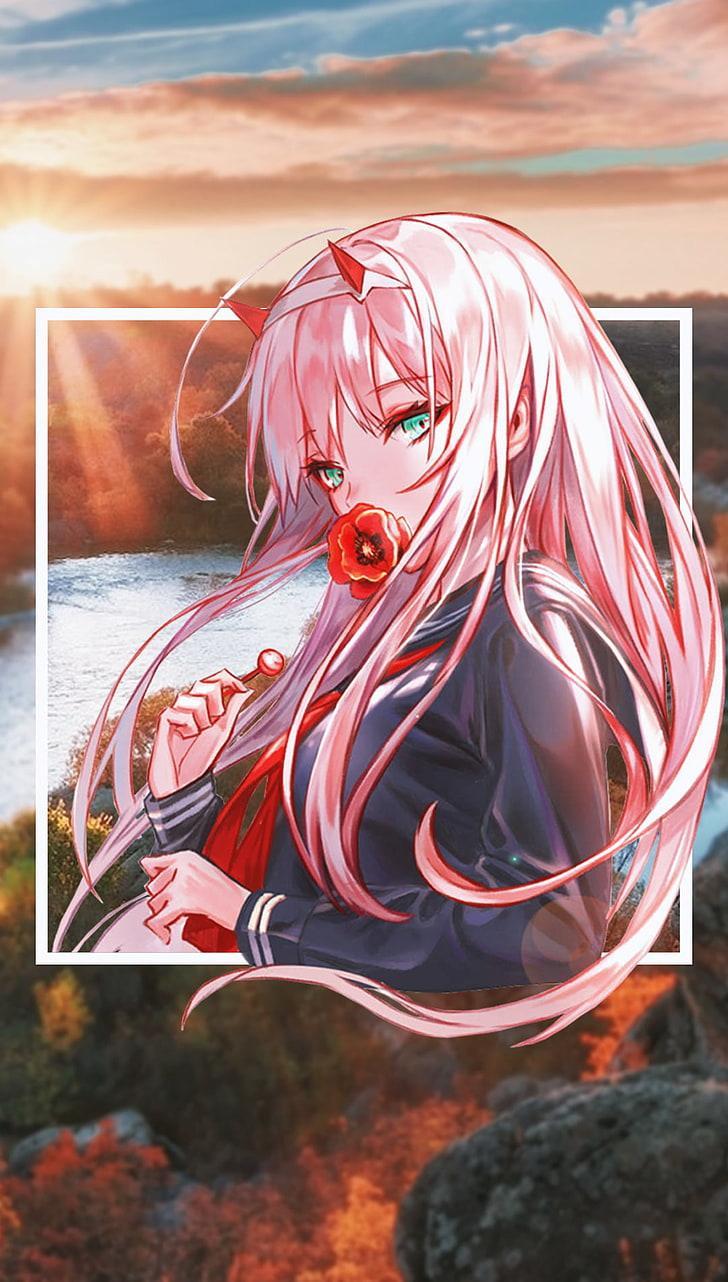 Zero Two iPhone Wallpapers - Top Free Zero Two iPhone Backgrounds ...