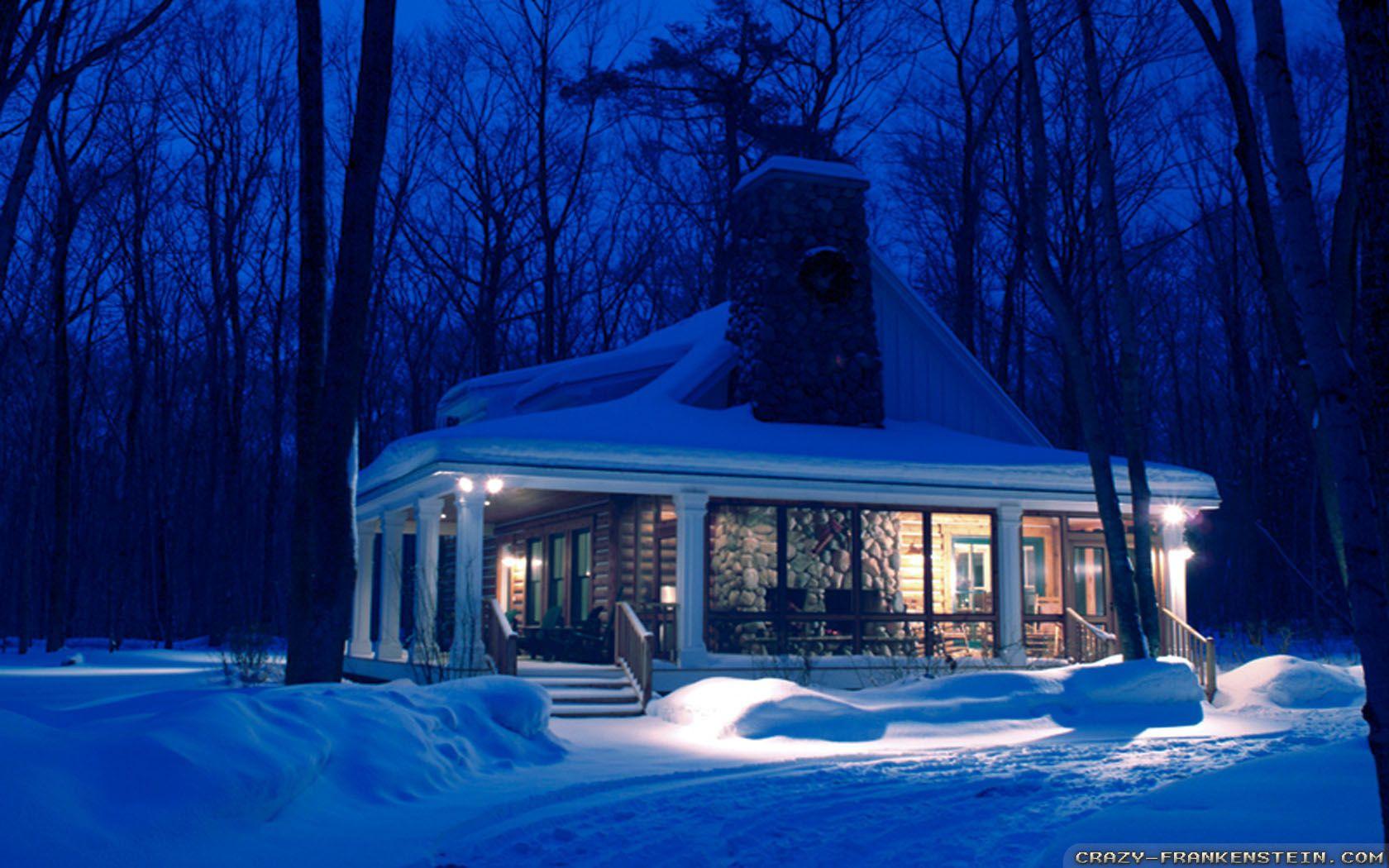 Snowy Cottage Wallpapers - Top Free Snowy Cottage Backgrounds ...