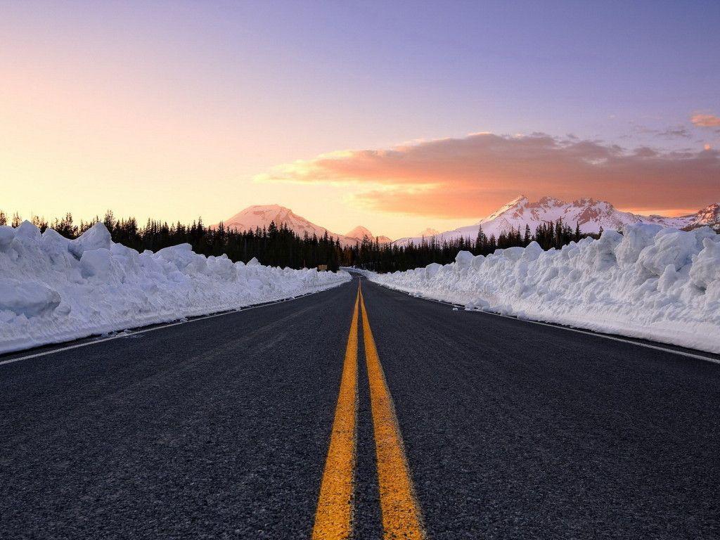 Snowy Road Wallpapers - Top Free Snowy Road Backgrounds - WallpaperAccess
