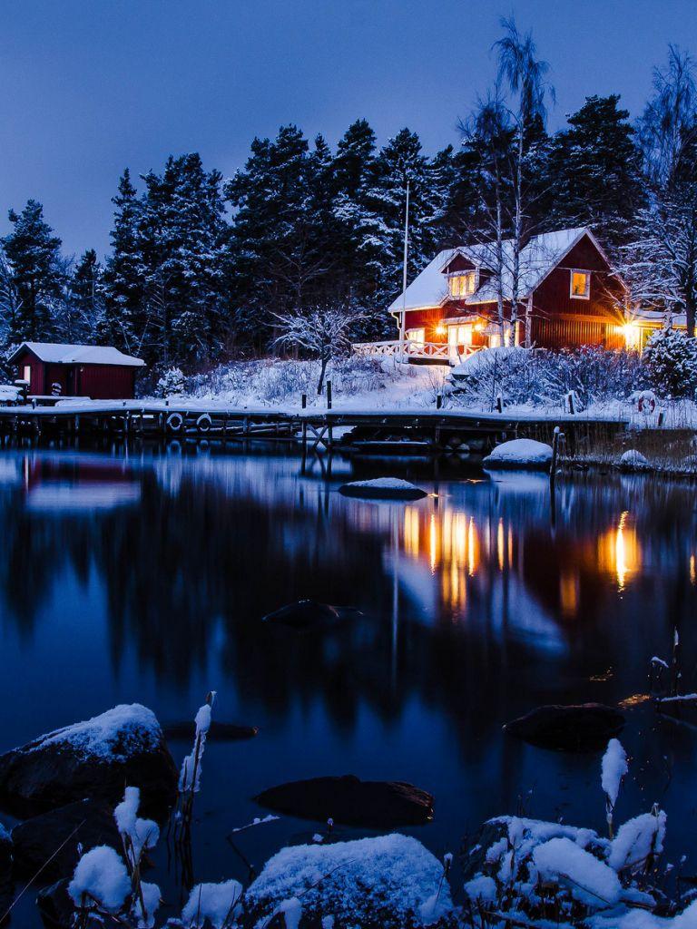 Winter Night iPhone Wallpapers - Top Free Winter Night iPhone ...